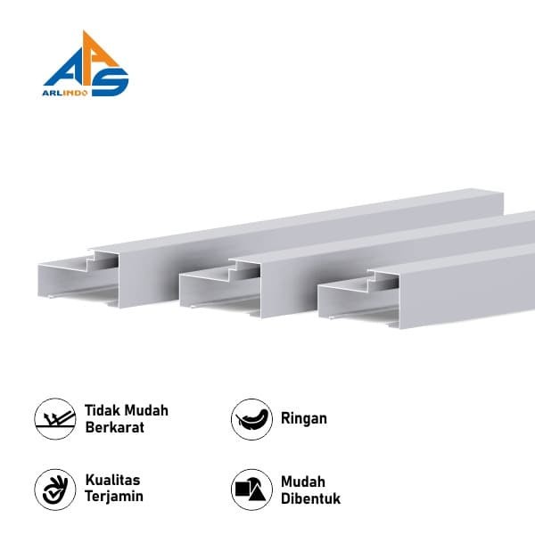 Jual Alexindo Shop Front Door Jamb Warna Putih 4" x 1.15mm x 6M ...