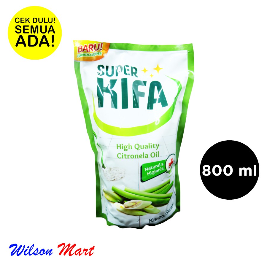 Jual SUPER KIFA KARBOL SEREH 800 ML REFILL | Shopee Indonesia