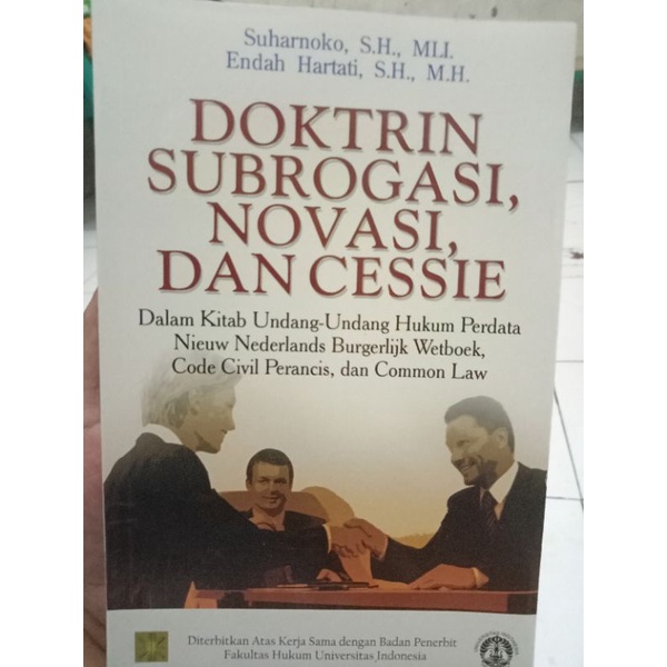Jual BUKU DOKTRIN SUBROGASI NOVASI DAN CESSIE | Shopee Indonesia Jual BUKU DOKTRIN SUBROGASI NOVASI DAN CESSIE | Shopee Indonesia