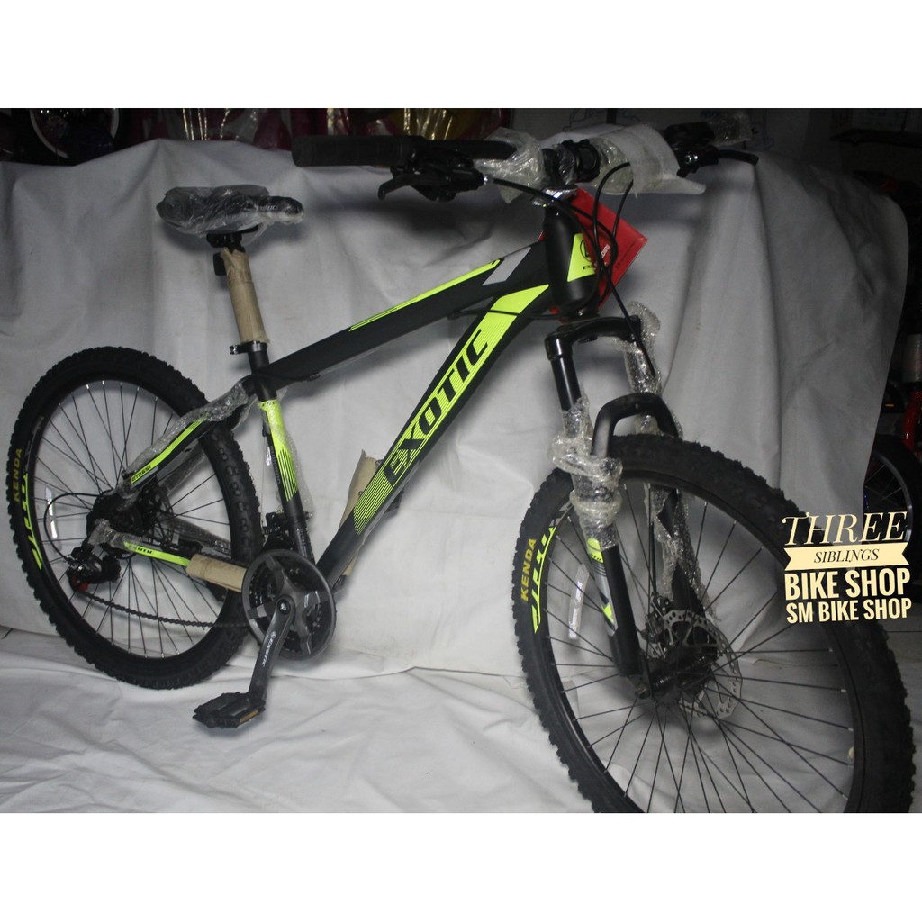 Jual Sepeda GUNUNG MTB EXOTIC 26" ET-2651 WARNA HIJAU NEON | Shopee ...