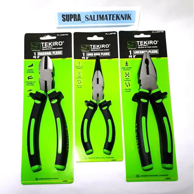 Jual Alat tukang / Tang Set 3 pcs / Tang Kombinasi, Tang Lancip, Tang ...