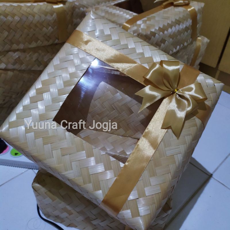 Jual besek 25x25 natural mika pita besek pita besek natural besek ...