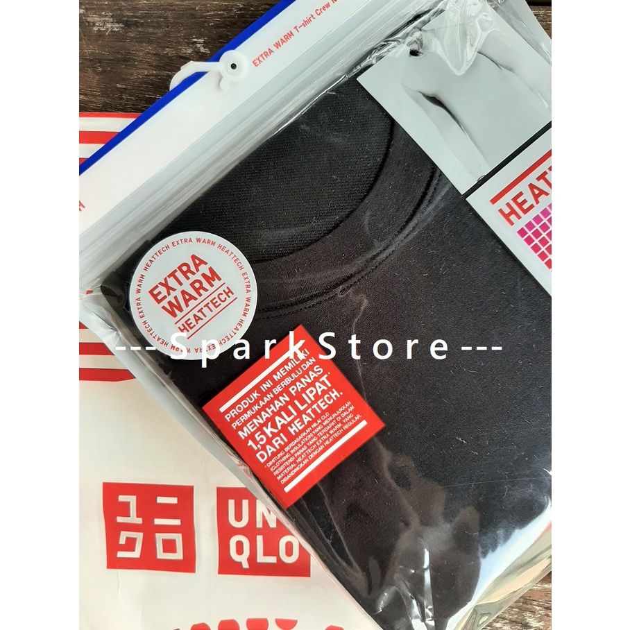 Jual [NEW][BARU] Uniqlo Kaos Heattech Extra Warm Crew Neck Lengan ...
