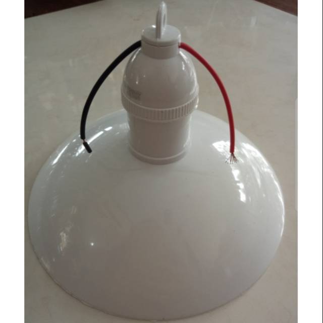 Jual 1SET Kap fitting lampu gantung 16 cm fitting gantung + kap lampu ...