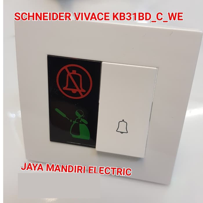 Jual SAKLAR TOMBOL BELL SCHNEIDER VIVACE KB31BD-C DND / BEL CLEAN UP ...