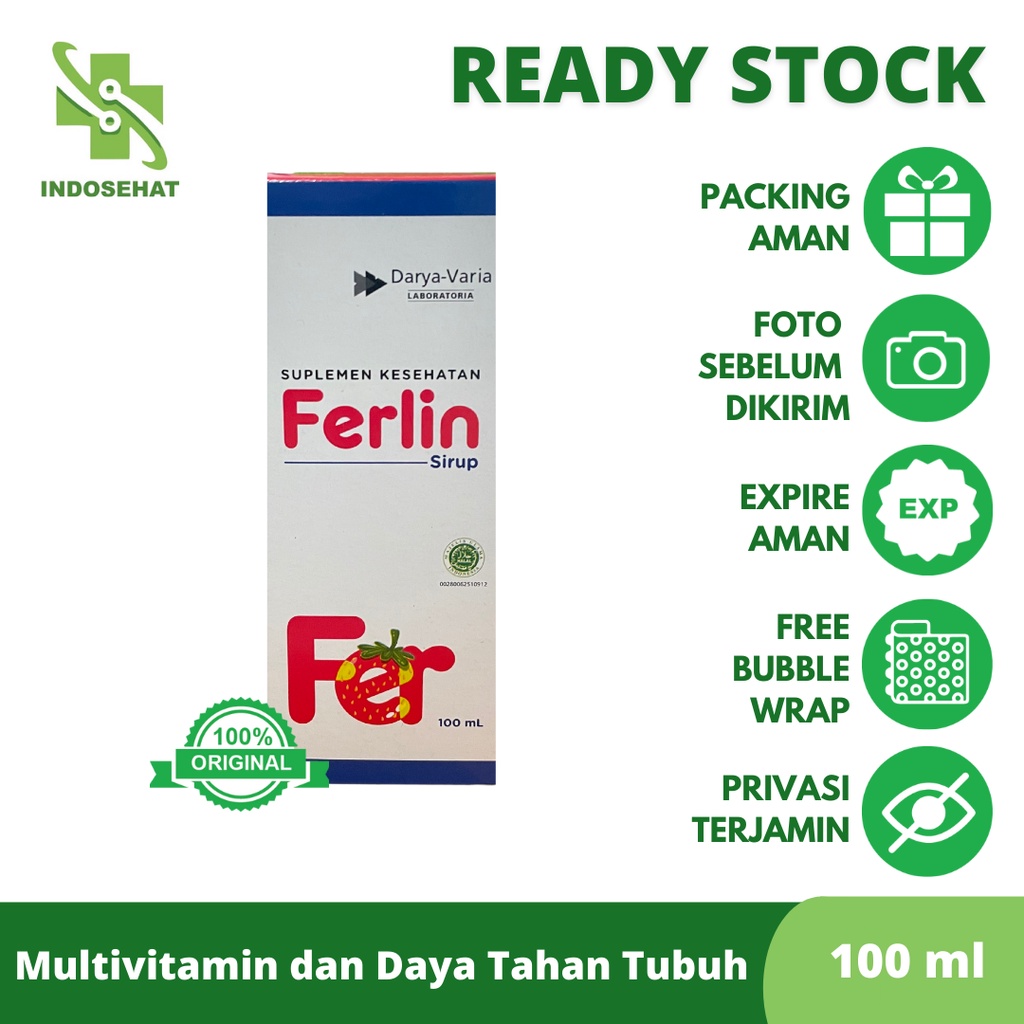 Jual Ferlin Sirup 100ml | Shopee Indonesia