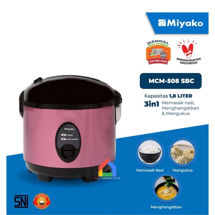 Jual Magic Com Miyako MCM 508SBC / Rice Cooker Miyako MCM508SBC ...