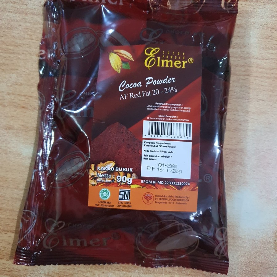 Jual Elmer Africa African Red cocoa powder 90 gr / coklat bubuk merah ...