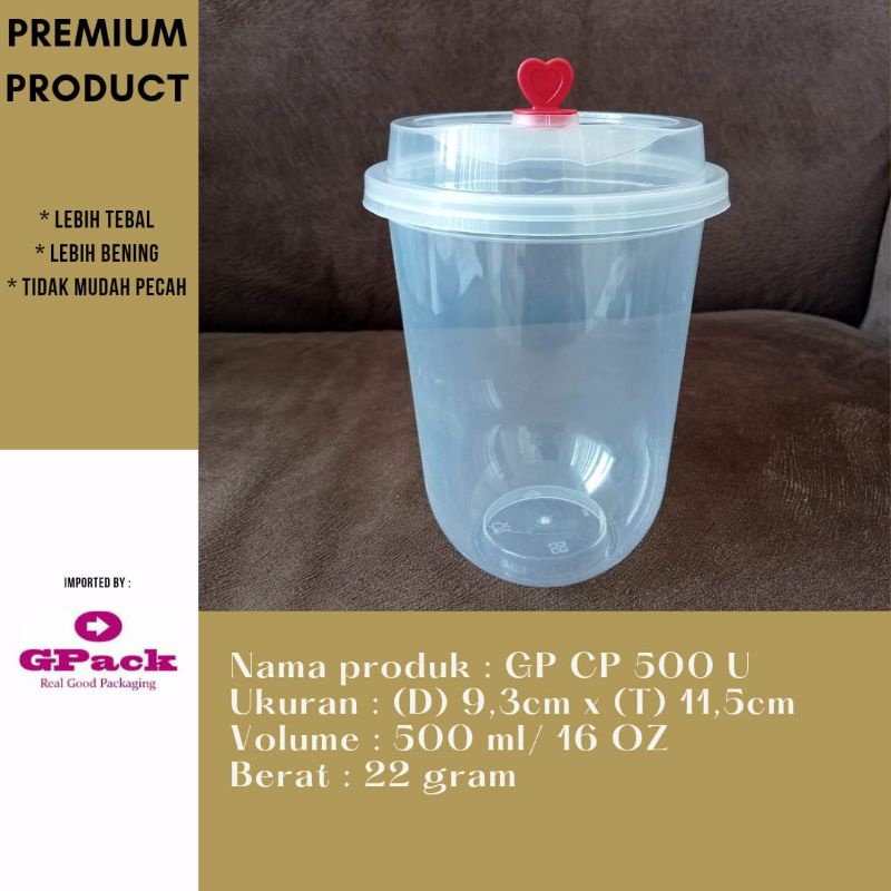 Jual CUP PLASTIK BUBBLE TEA/CUP PLASTIK JUICE/TEA/CHEESE /CUP KEKINIAN ...