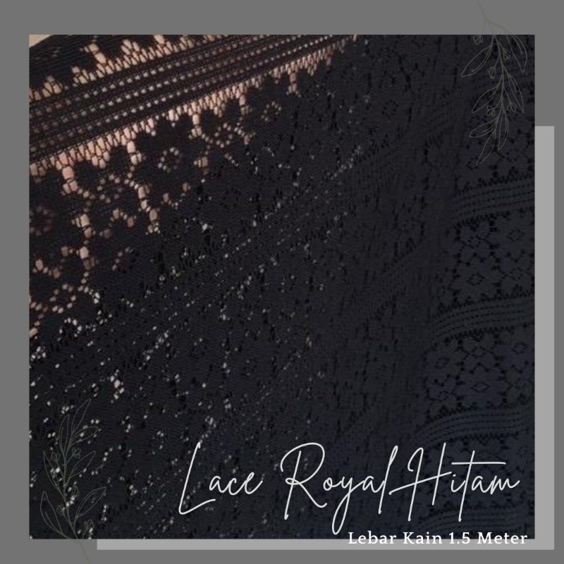 Jual Dasar Kain Brukat Lace Vintage Warna Hitam Dusty Pink Coksu Broken ...