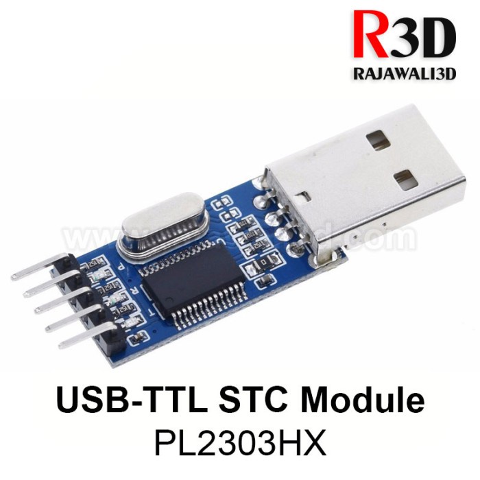 Jual PL2303 PL2303HX USB To RS232 TTL Auto Converter Adapter STC Module ...