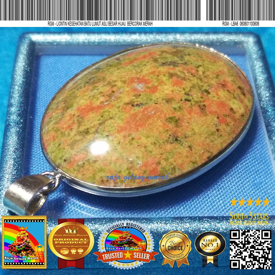Jual Raja Gelang Murah Liontin Kesehatan Batu Lumut Asli besar Hijau ...
