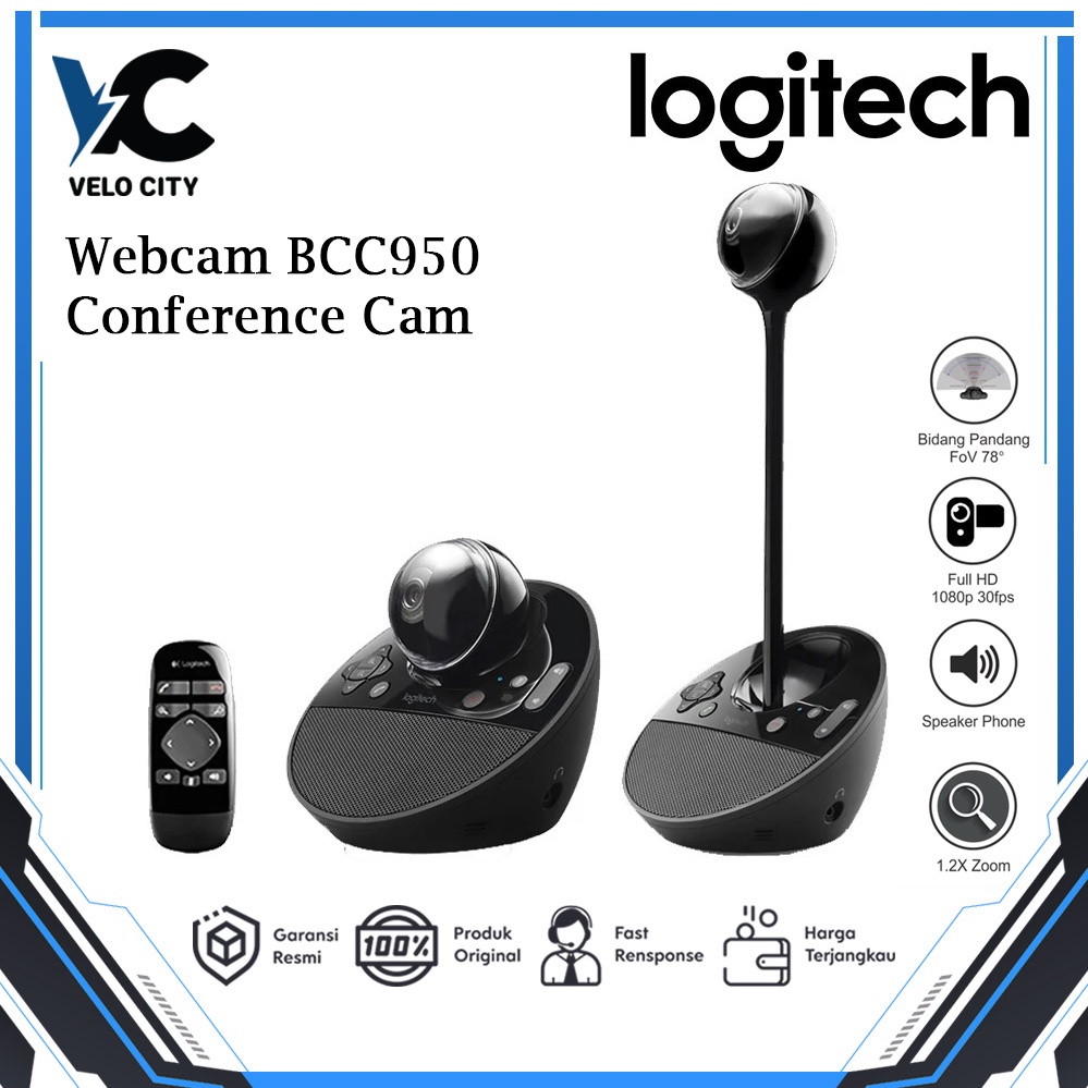 Jual Logitech BCC950 Conference Cam WebCam Camera Garansi 2 Tahun ...
