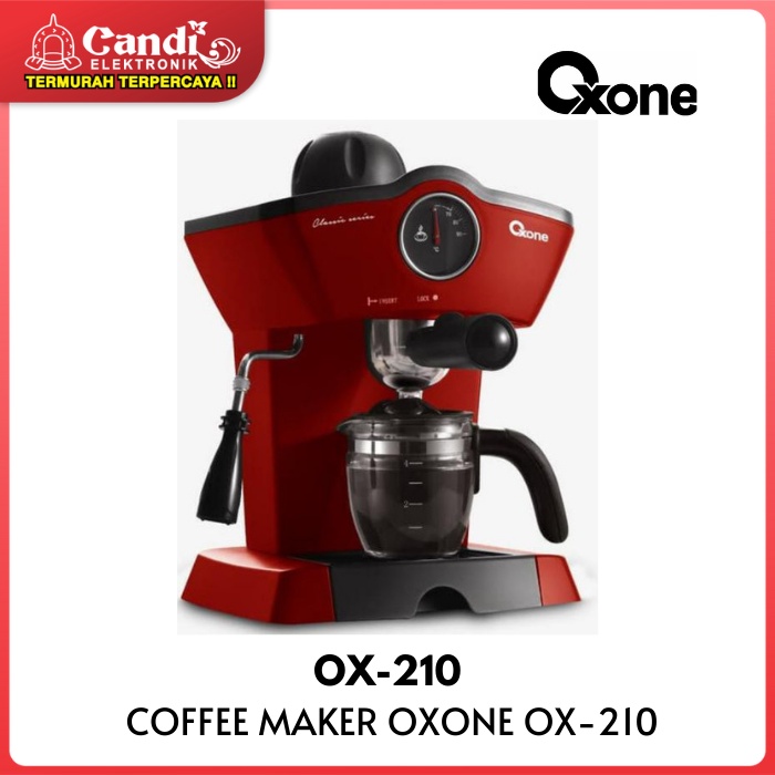 Jual OXONE Mesin Pembuat Kopi Professional OX-210 Merah | Shopee Indonesia