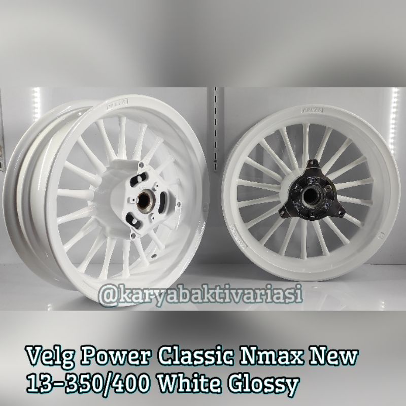 Jual Velg Power Classic Nmax New 2020 13-350/400 Putih | Shopee Indonesia
