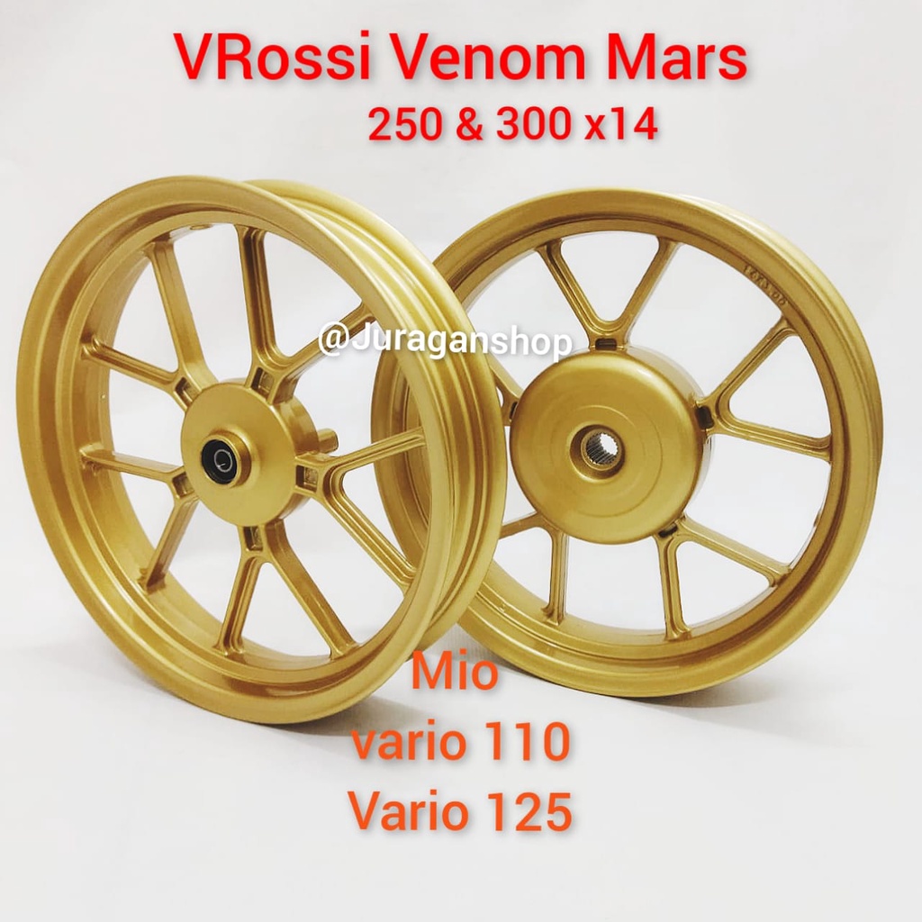 Jual Velg Rossi Velg Mio Vario 110 Vario 125 Venom Mars Velg Racing V ...