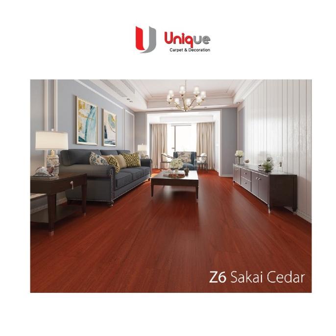 Jual Vinyl Plank Stiker Marvel Motif Kayu Sakai Cedar//Uk 1 Box (3,35M2 ...