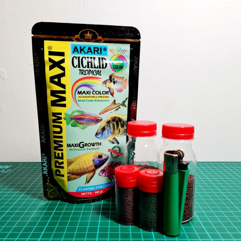 Jual PELET IKAN CICHLID PAKAN IKAN CHANNA AKARI PREMIUM MAXI 1mm ORIGINAL | Shopee Indonesia