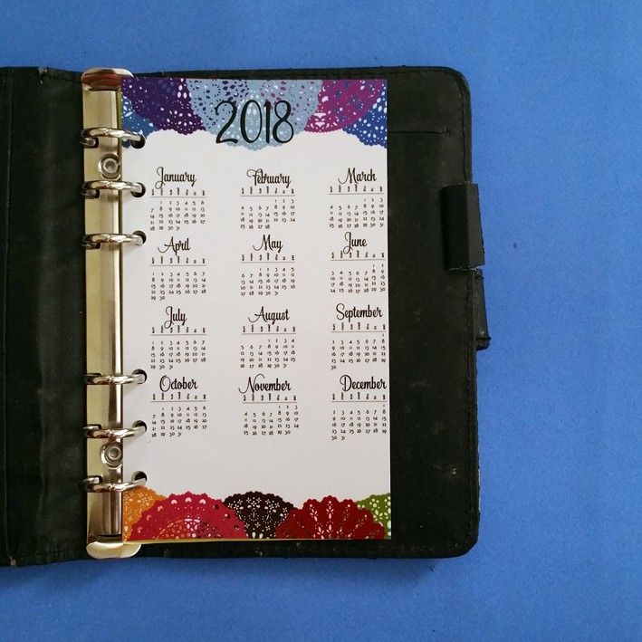 Jual Kalender Jurnal Print 2025 Binder Organizer 2 Ring, 6 Ring, 20 ...