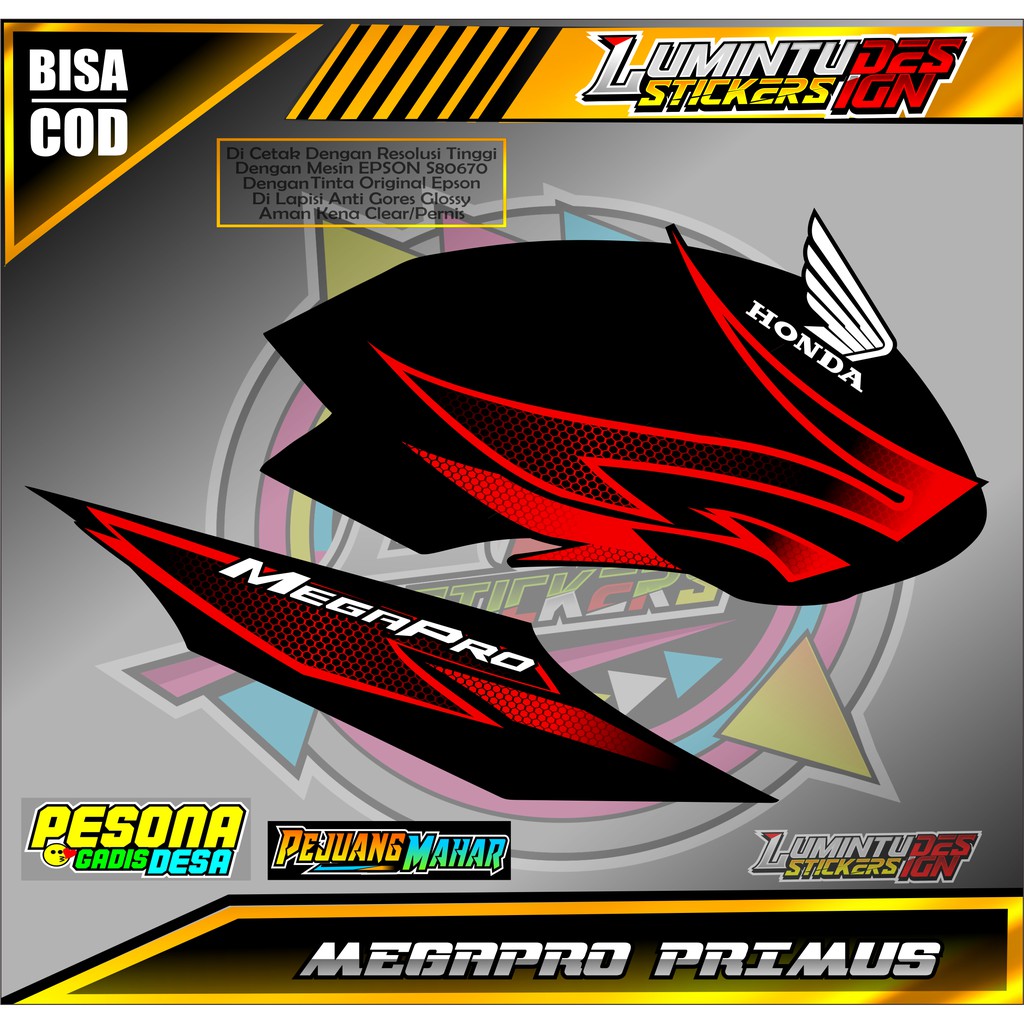 Jual Striping Variasi Megapro Primus List Stiker Megapro Racing ...