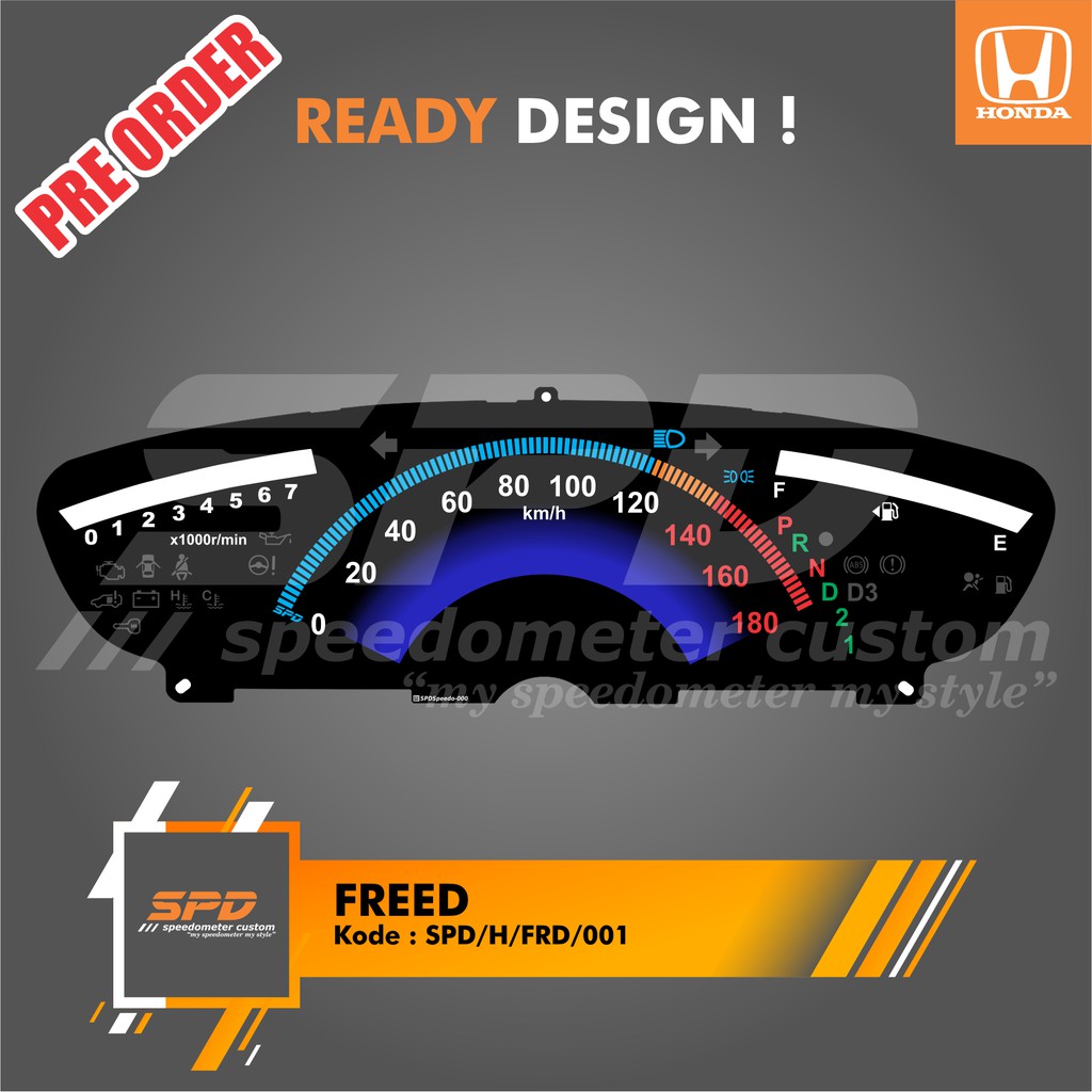 Jual PANEL SPEEDOMETER CUSTOM HONDA FREED GARANSI 1 TAHUN - SPD ...