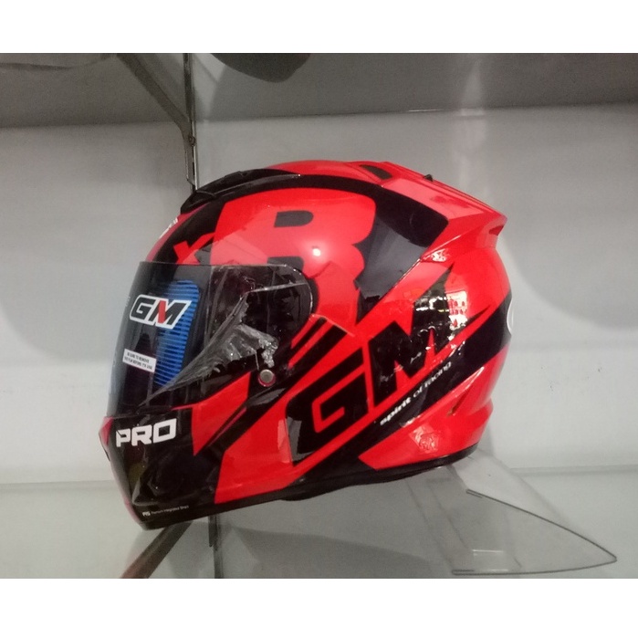Jual HELM GM RACE PRO RED BLACK ORIGINAL | Shopee Indonesia