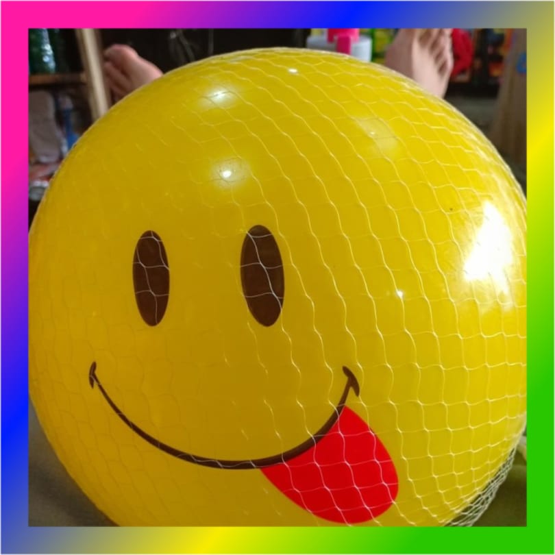 Jual [CUCI GUDANG] Mainan Bola Karet Smile KUNING JALA Best Product ...