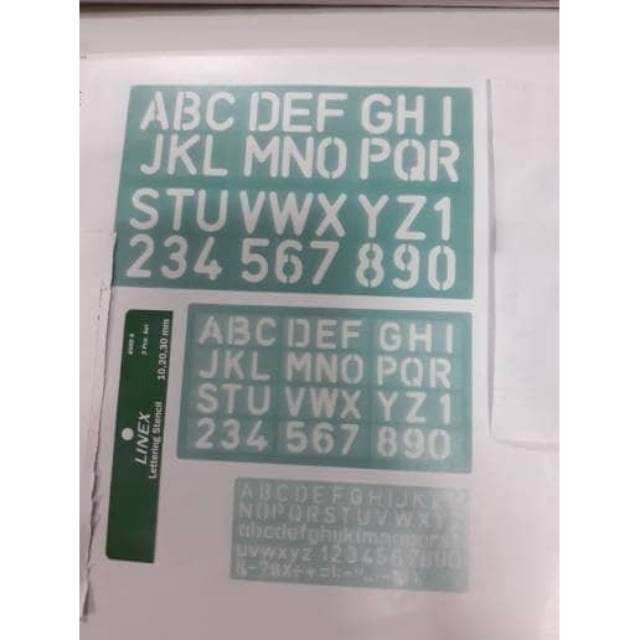 Jual PENGGARIS ABJAD DAN ANGKA LETTERING STENCIL 8500S | Shopee Indonesia