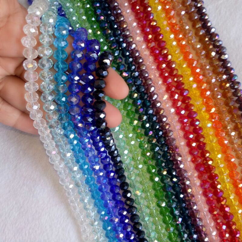 Jual Manik Crystal Ceko Bening Kristal Gepeng Ceko Bapao 4/6/8 mm | Shopee Indonesia