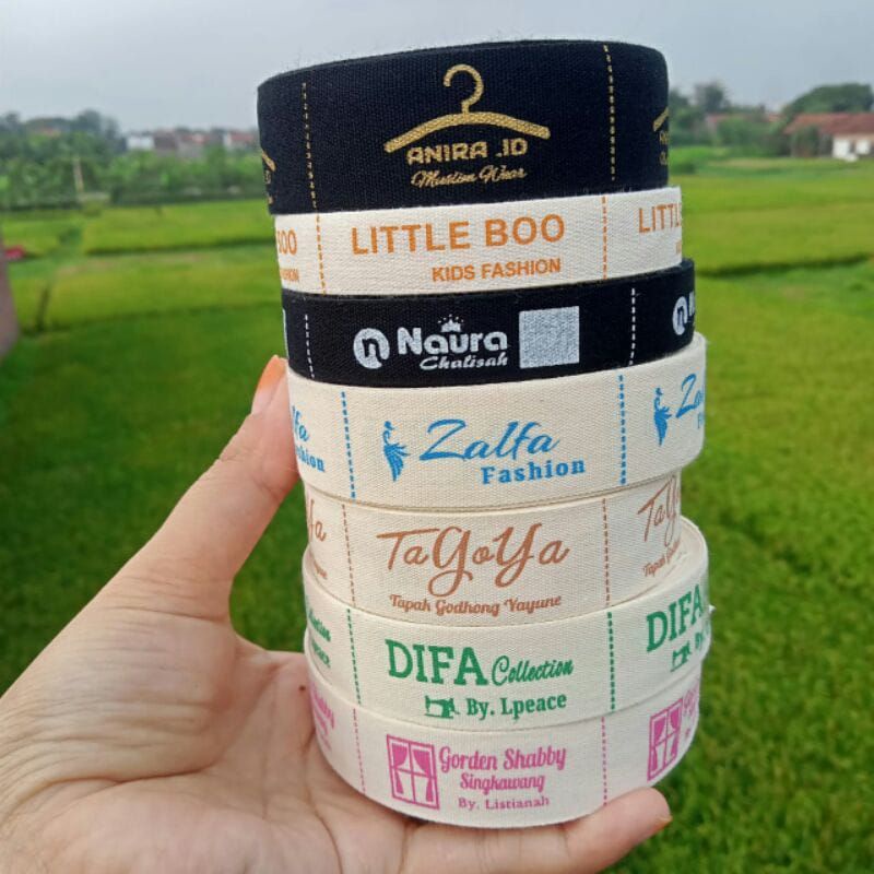 Jual (BISA COD)LABEL BAJU/LABEL HIJAB/LABEL PENGGANTI WOVEN/ORIGINAL ...