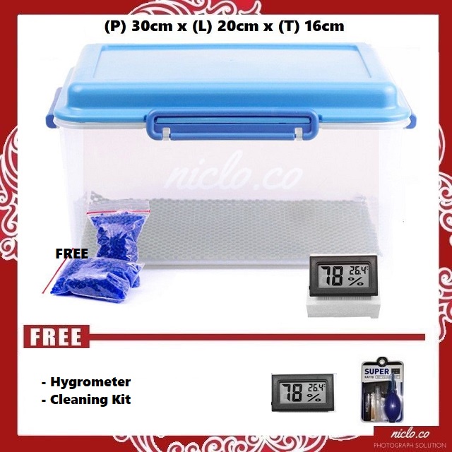 Jual [NEW] Premium Drybox (M) - Dry box Cabinet penyimpanan Kamera Dslr ...