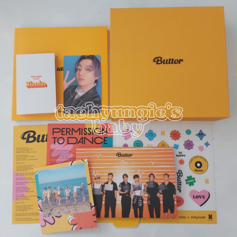 Jual BTS Butter Album Jungkook PC JK Photocard Message Card Jimin Cream Version | Shopee Indonesia