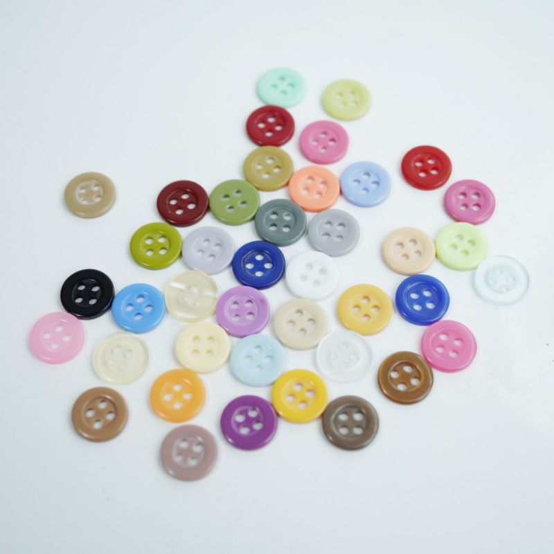 Jual Kancing baju lubang 4 / kancing kemeja / kancing seragam (1lusin ...