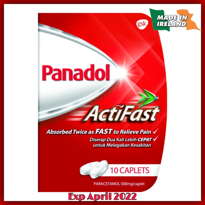 Jual Panadol Actifast Singapore 500mg 10 Capsules hand carry singapore ...