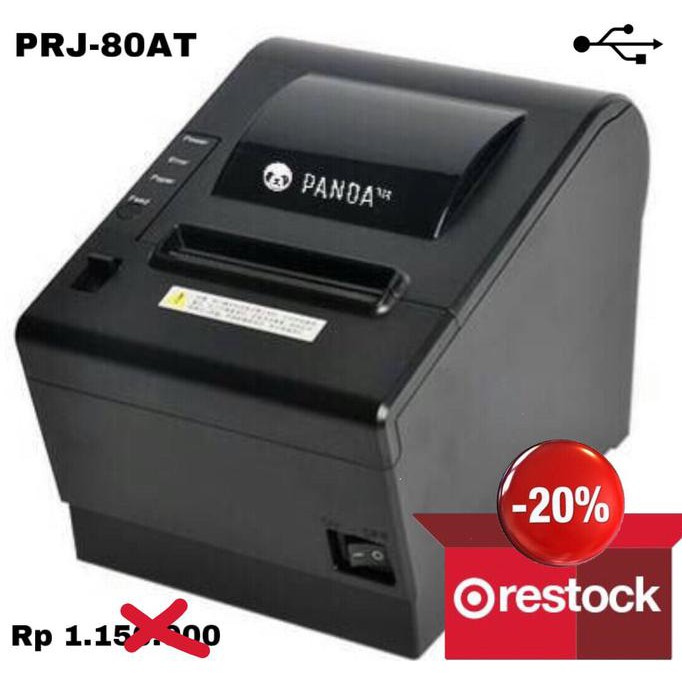 Jual POS MINI PRINTER KASIR 80 MM THERMAL PANDA PRJ-80AT USB (Auto Cutter) | Shopee Indonesia