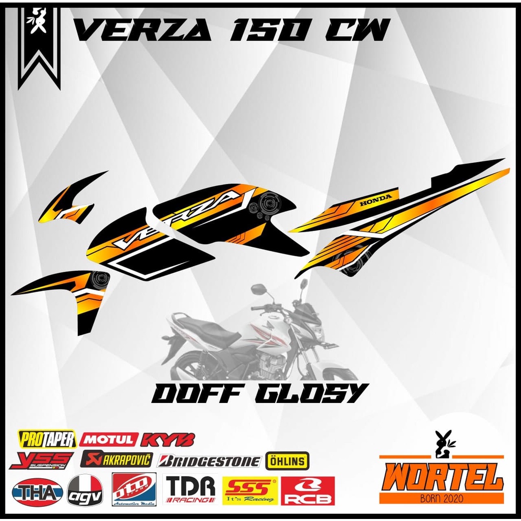 Jual Striping Hologram Verza-Stiker Lis Decal Motor Verza 150 CW Keren ...