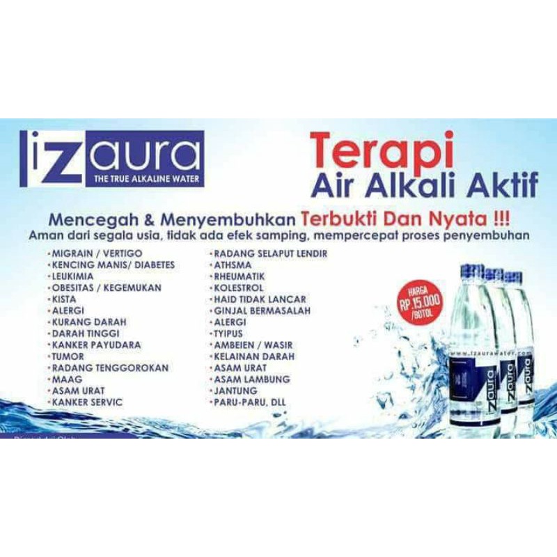 Jual IZAURA AIR ALKALI/ IZAURA/ AIR ALKALI | Shopee Indonesia