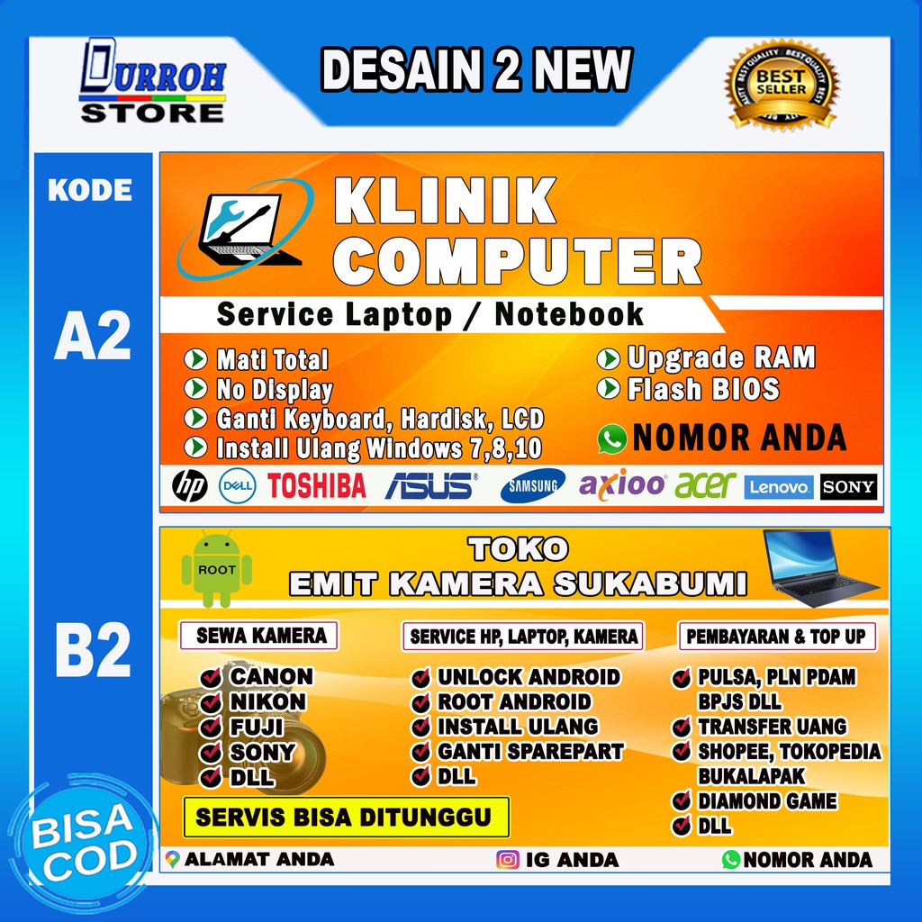Jual Spanduk Banner USAHA SERVIS HP, SERVIS KAMERA, SERVIS LAPTOP ...
