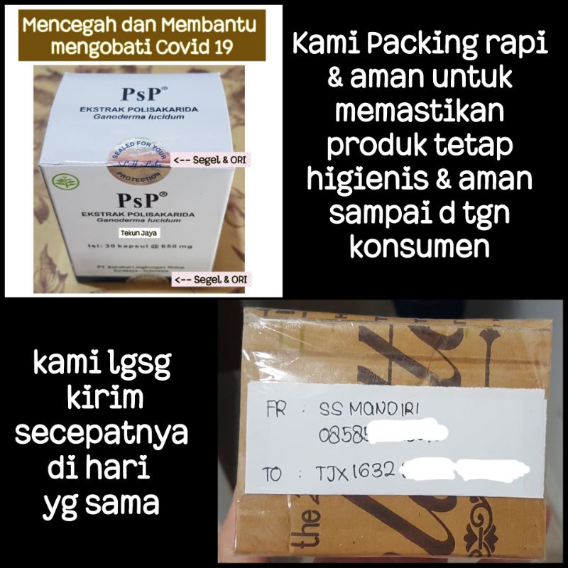 Jual PSP Ekstrak Polisakarida Herbal 650mg - vitamin kanker - vitamin ...