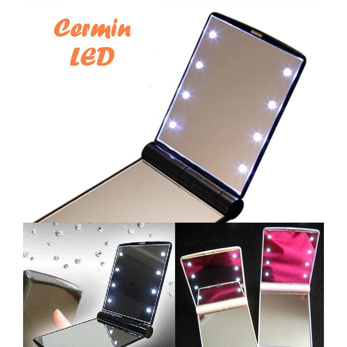 Jual KACA RIAS CERMIN LED 8 LAMPU LED CERMIN UNIK SAKU LUCU - [MMI ...