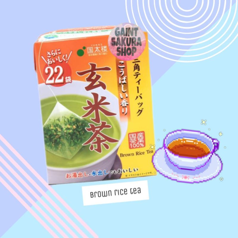 Jual Kunitaro Genmai Cha Triangle Tea Brown Rice Tea/ Teh Jepang / teh ...