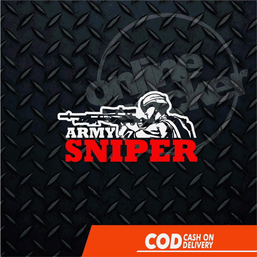 Jual Sticker Army Sniper Untuk Mobil Kaca Belakang | Cutting Sticker ...