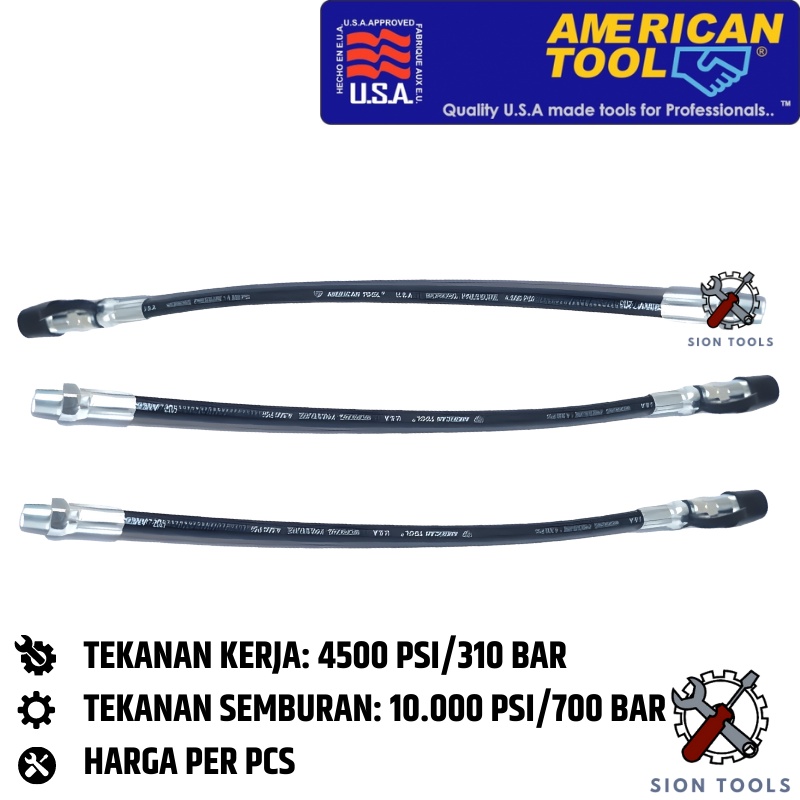Jual AMERICAN TOOL SELANG POMPA GEMUK FLEXIBLE NYLON / SELANG GREASE ...