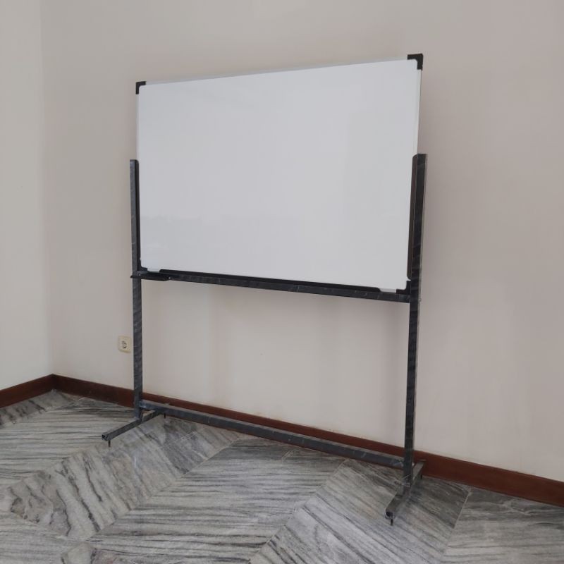 Jual whiteboard standing 80 x 120 nonmagnet | Shopee Indonesia