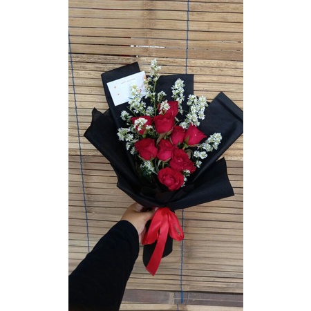Jual Buket Bunga Mawar Asli Segar/ Fresh Flower Rose Bouquet Semarang ...