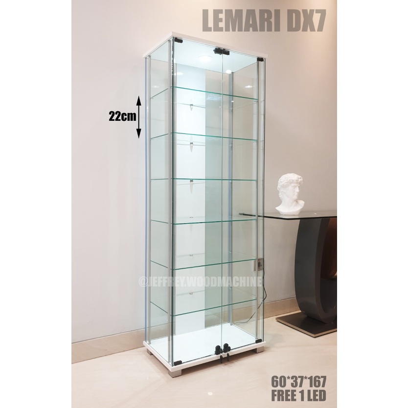 Jual lemari pajangan rak display showcase dx7 dx-7 | Shopee Indonesia