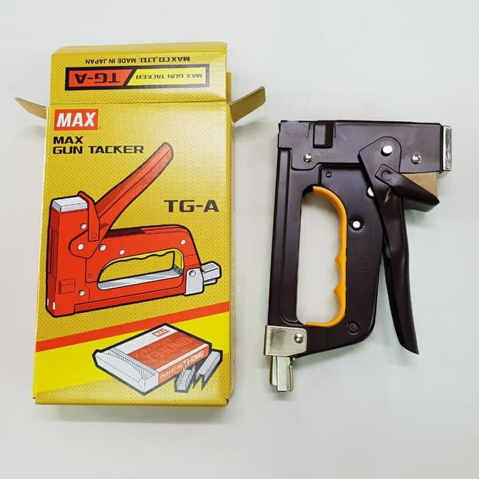 Jual Stapler Tembak Max TG-A Gun Tacker Staples Dekorasi Kayu Karpet ...