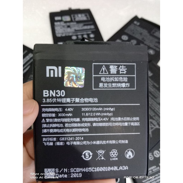 Jual BATRE XIAOMI ORIGINAL 99% BM33 BN46 BN44 BN34 BM46 BM47 BN41 BN30 ...