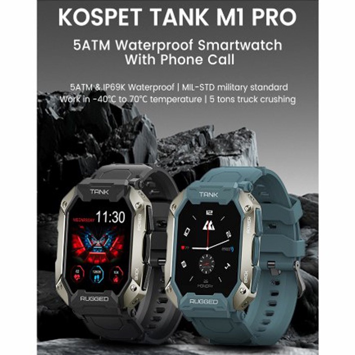 Jual Smartwatch KOSPET TANK M1 PRO Smart Watch Rugged M1 PRO Sport 5ATM ...