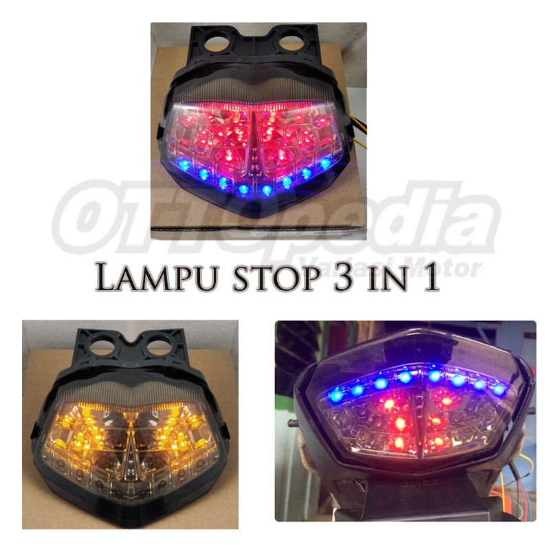 Jual STOPLAMP LAMPU STOP REM BELAKANG LED PLUS SEIN SEN VARIASI NINJA ...